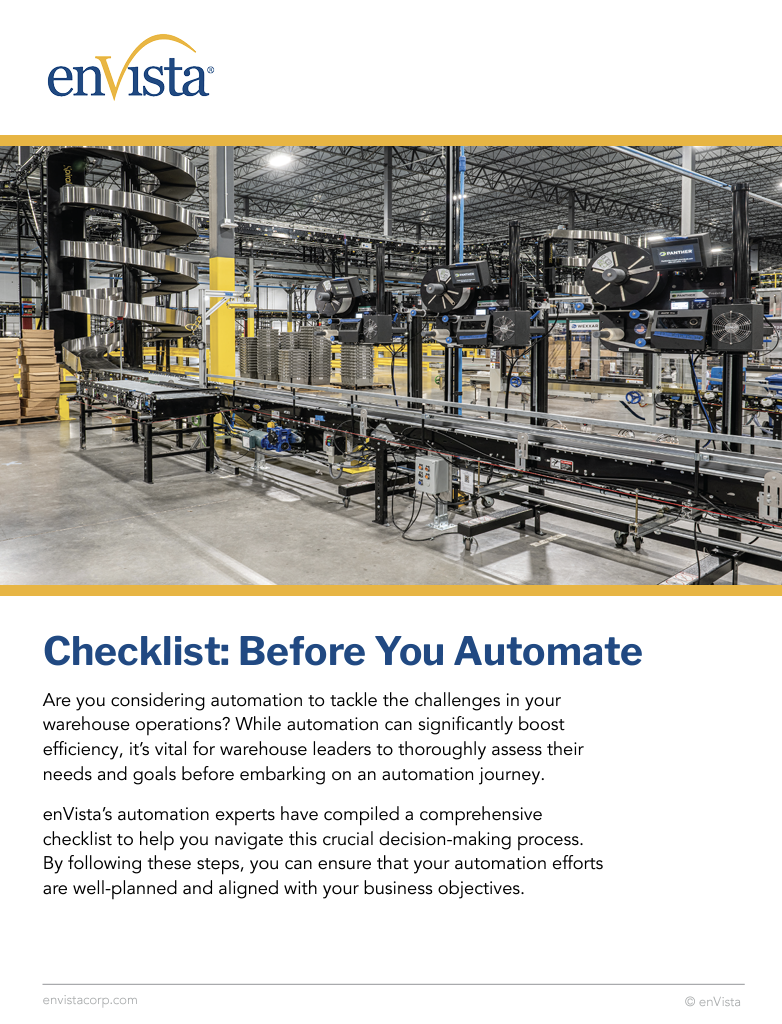 Checklist: Before You Start to Automate | enVista