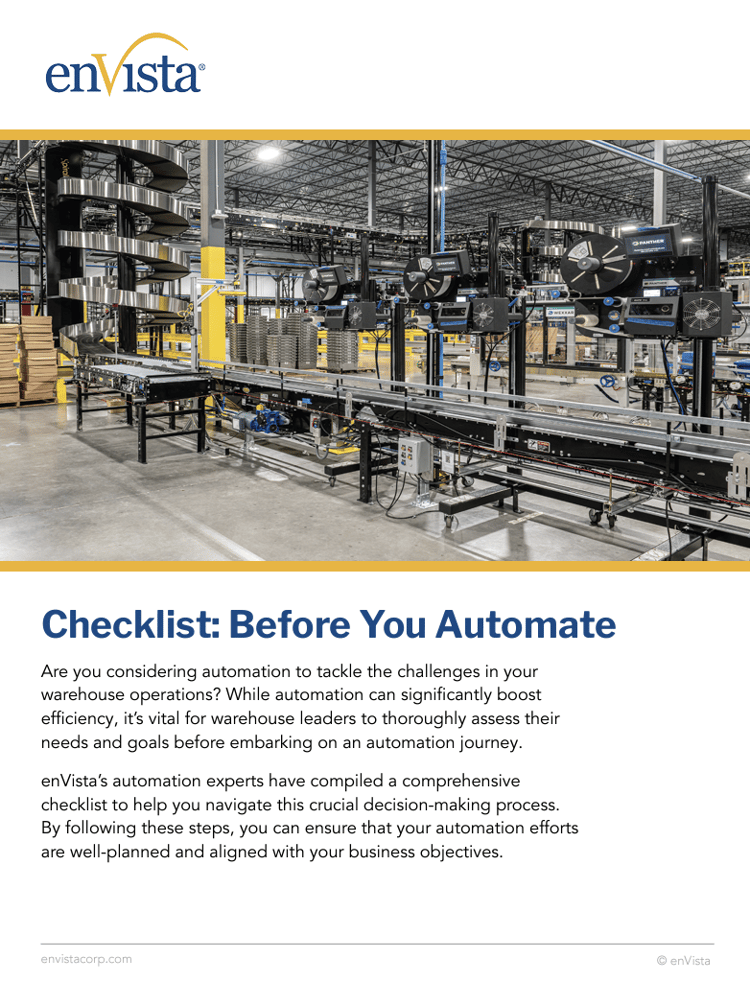 Checklist: Before You Start to Automate | enVista