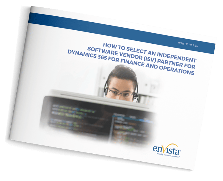 Selecting a Microsoft ISV Partner for Dynamics 365 Finance, Operations