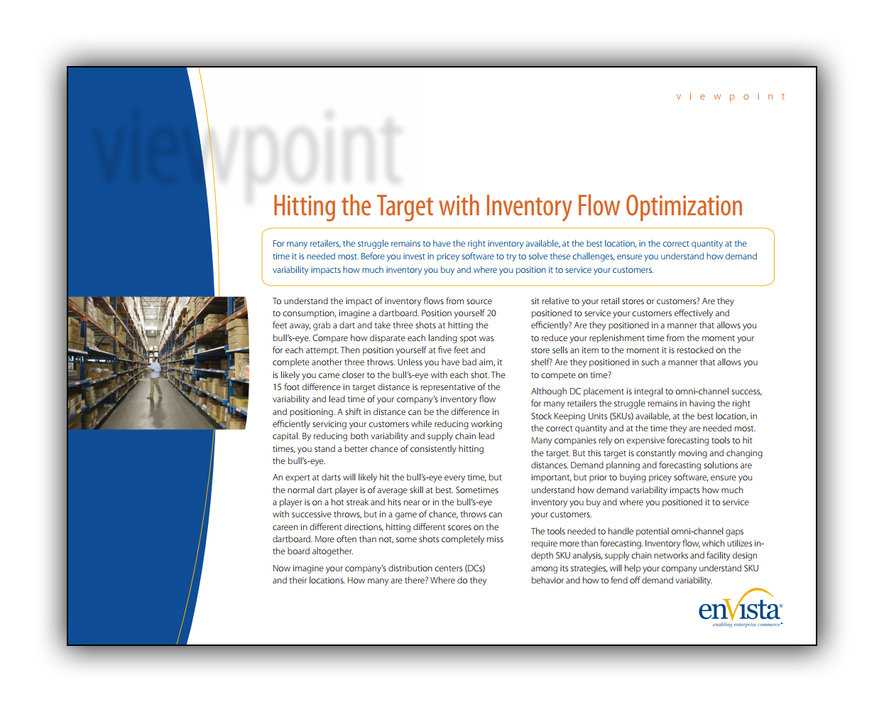 White Paper: Hitting the Target with Inventory Flow Optimization