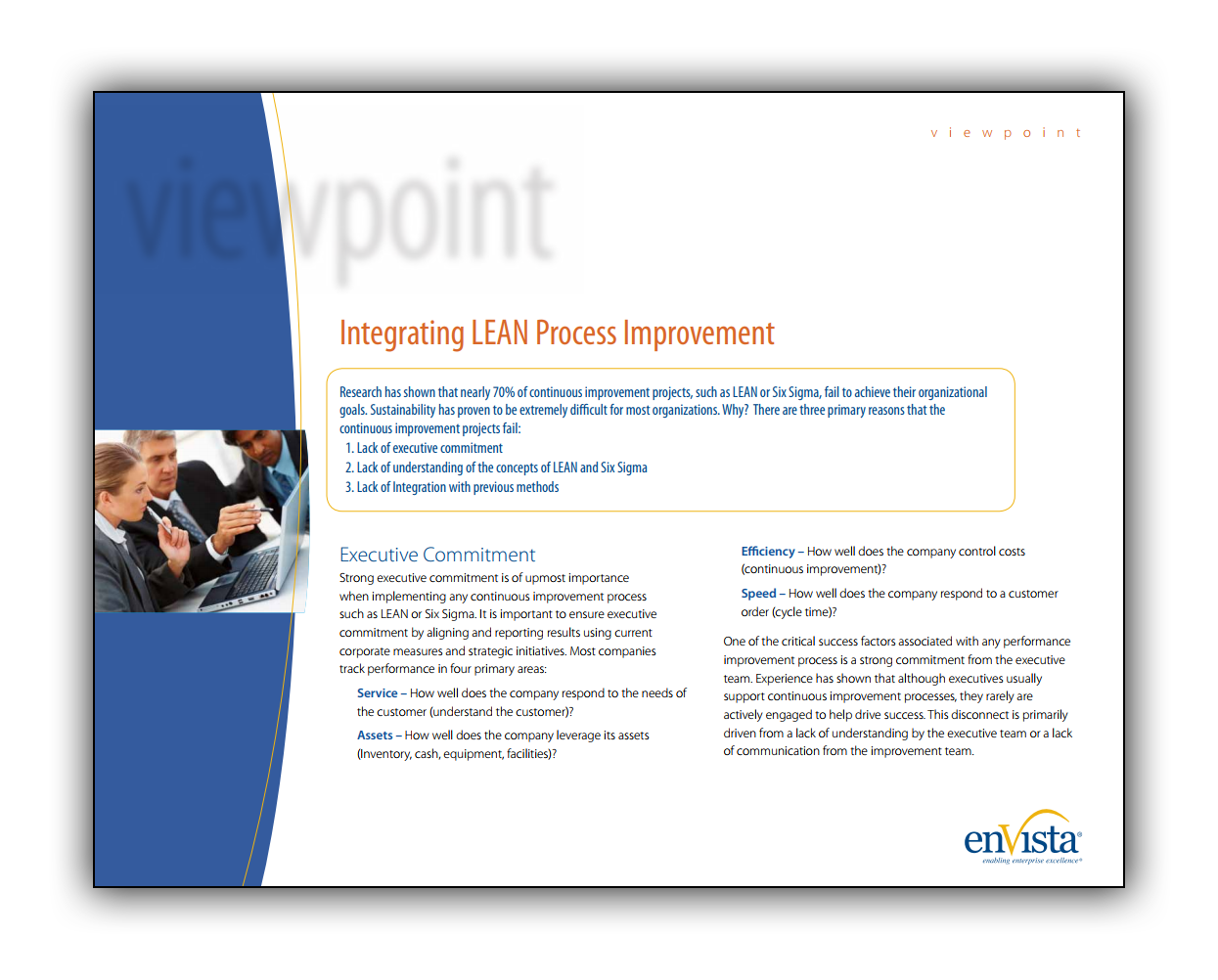White Paper: Integrating Lean Process Improvement