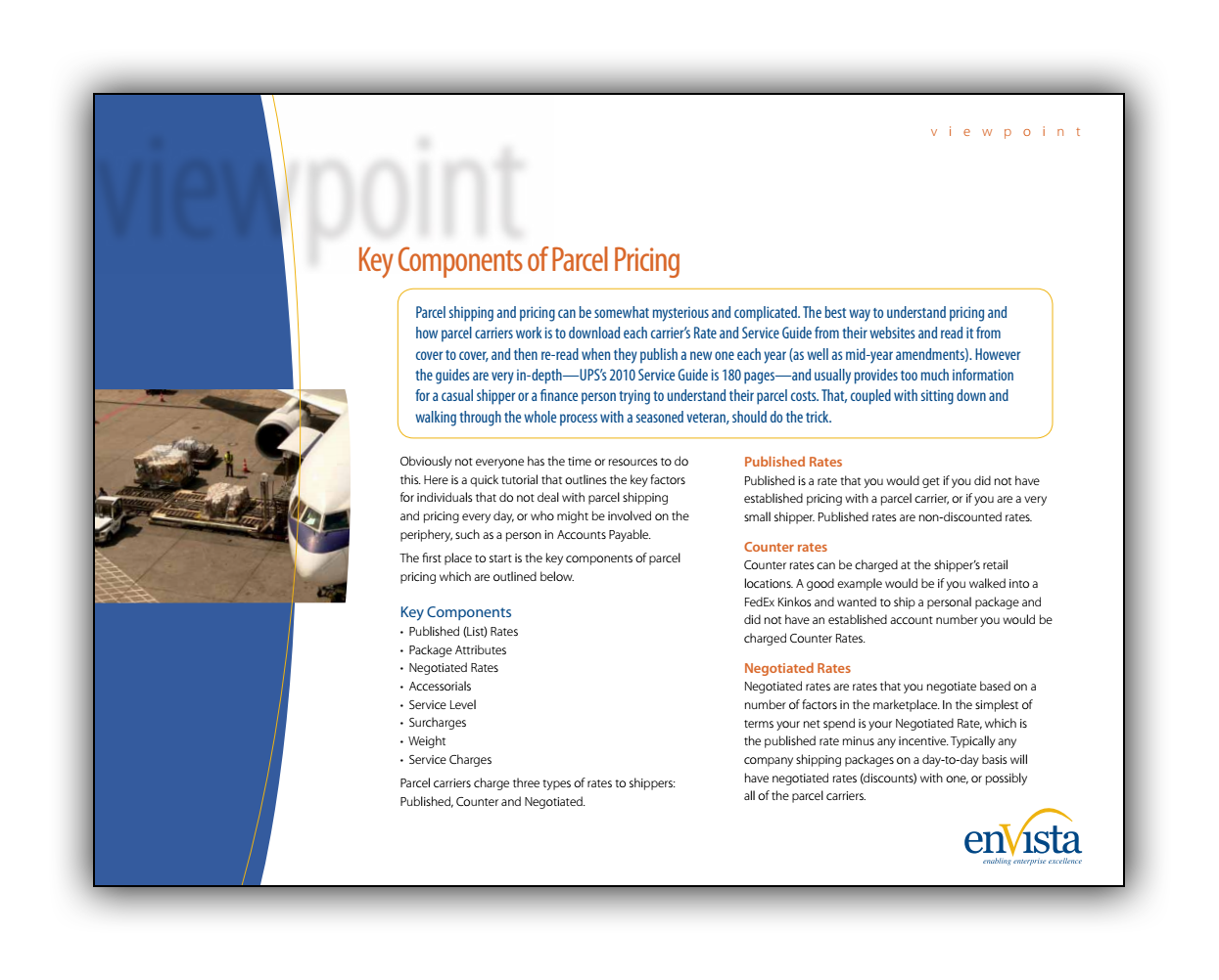 White Paper: The Key Components of Parcel Pricing