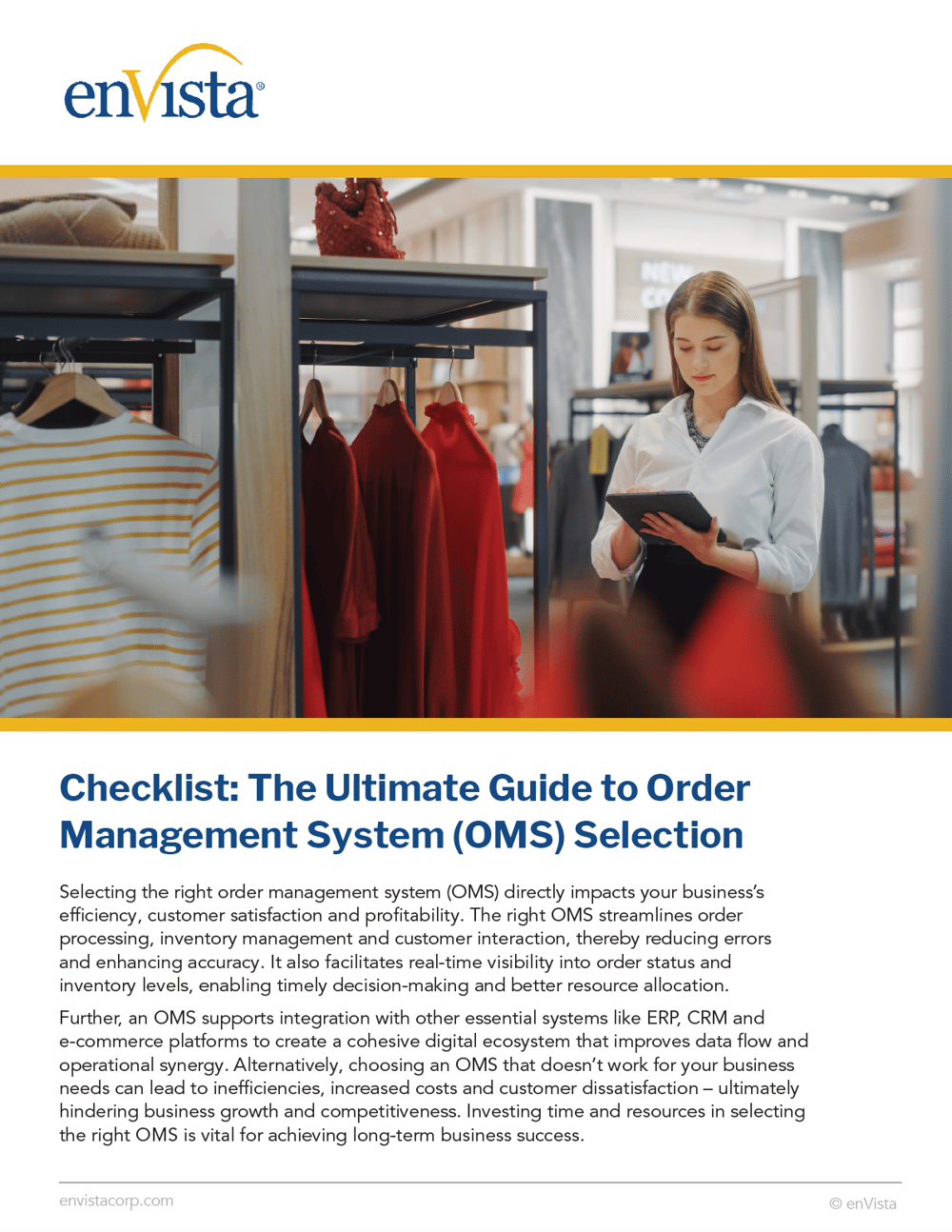 Ultimate Guide to Order Management System (OMS) Selection | enVista